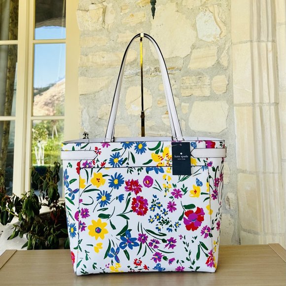 kate spade | Bags | Kate Spade Laptop Tote Staci Saffiano Leather Large ...